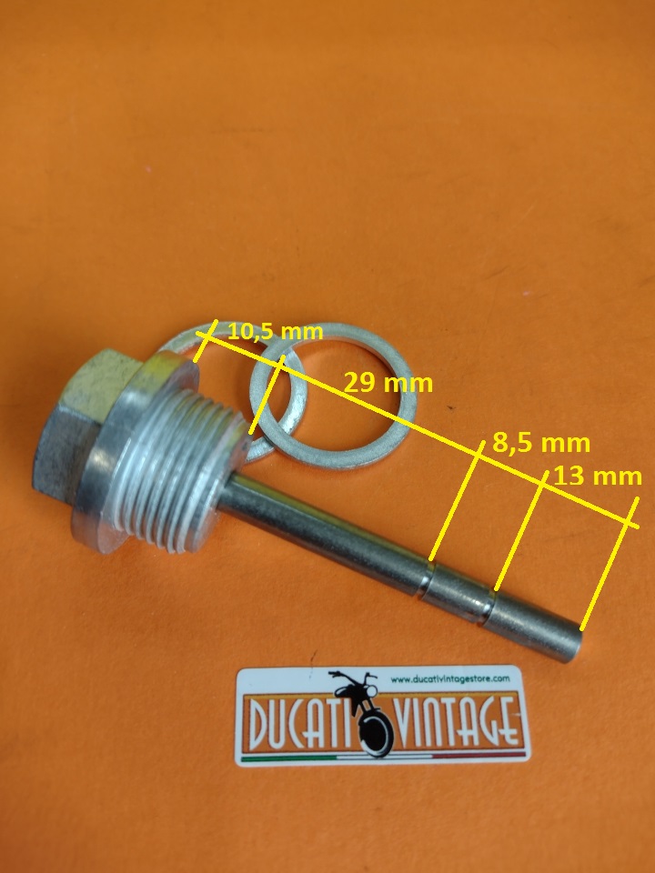 Agip F1 oil dipstick+2 aluminum washer, suitable for Ducati wide case ...
