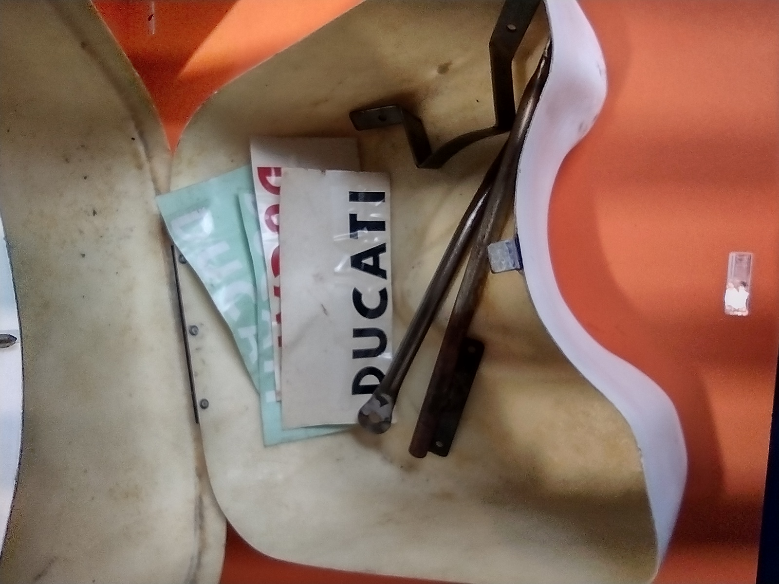 DUCATI top box in fiberglass, new, specific for Ducati Scrambler ...