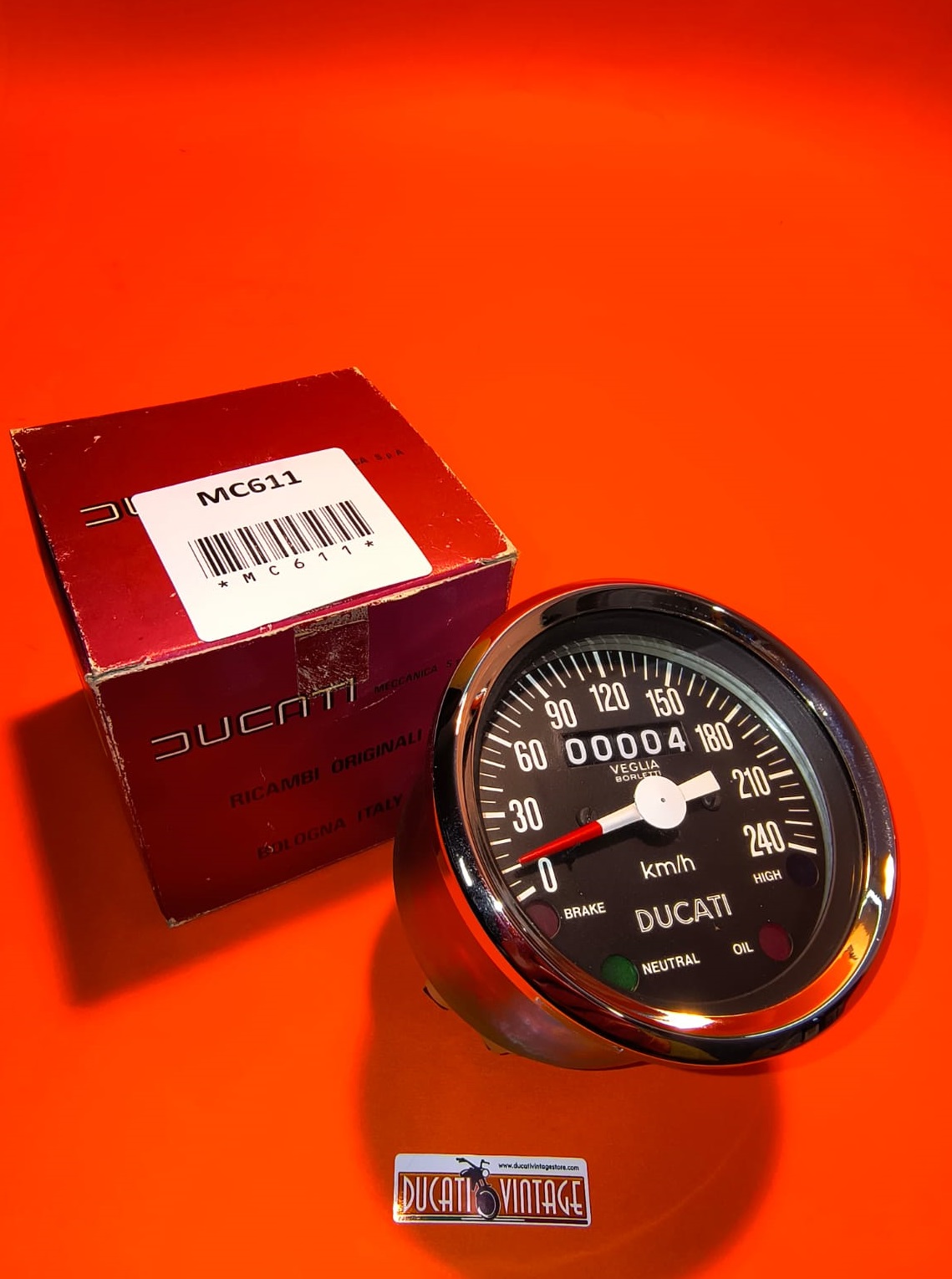 Veglia tachometer ø 80 original new, perfect, suitable for various 70s ...