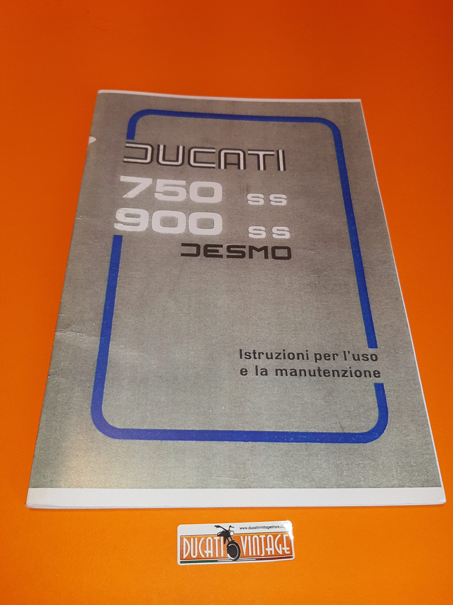 Instructions for use and maintenance Ducati 750/900 SS Super Sport ...