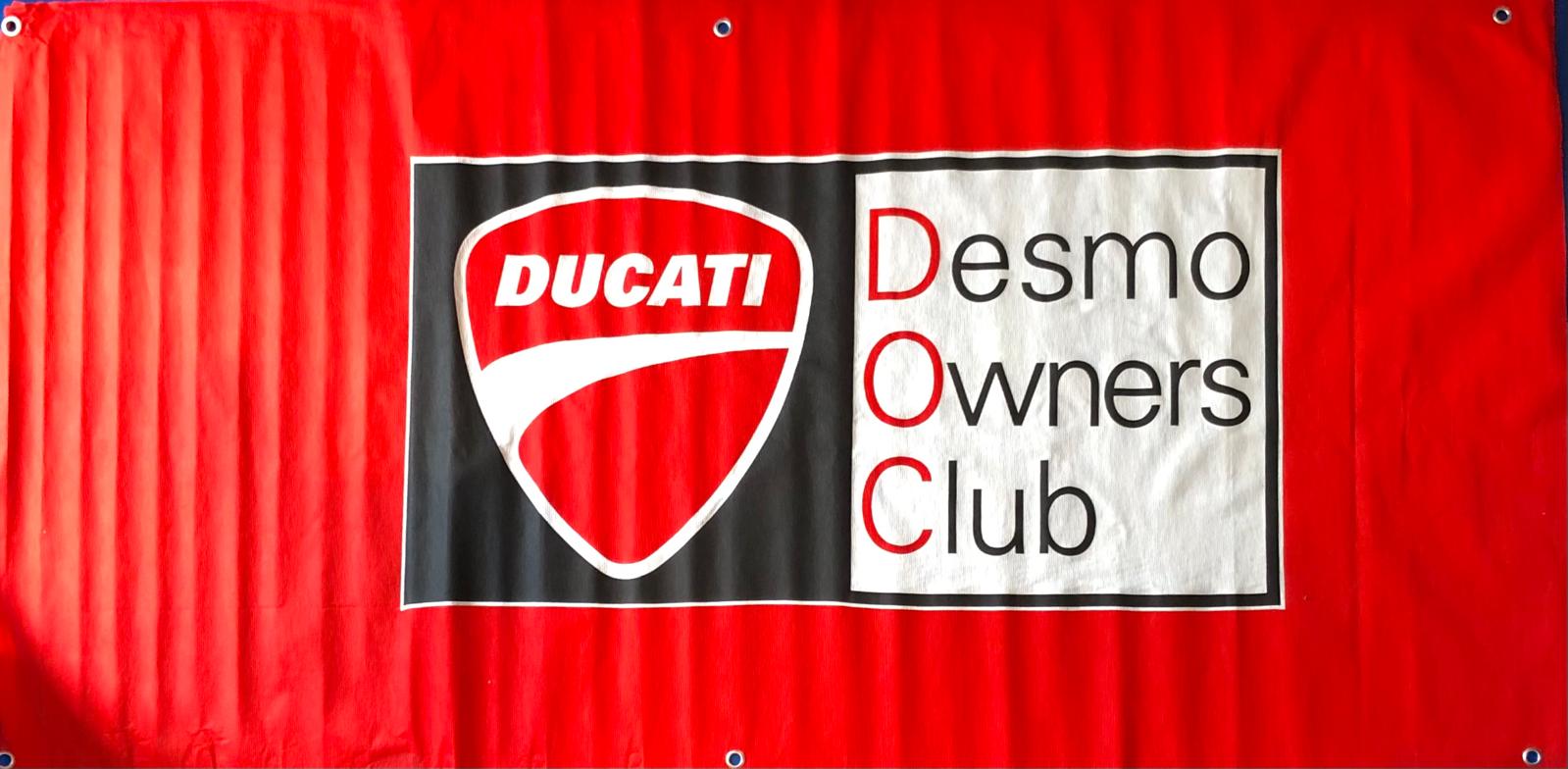 Original Ducati Owners Club fabric banner, new, from WDW 2002 measures ...