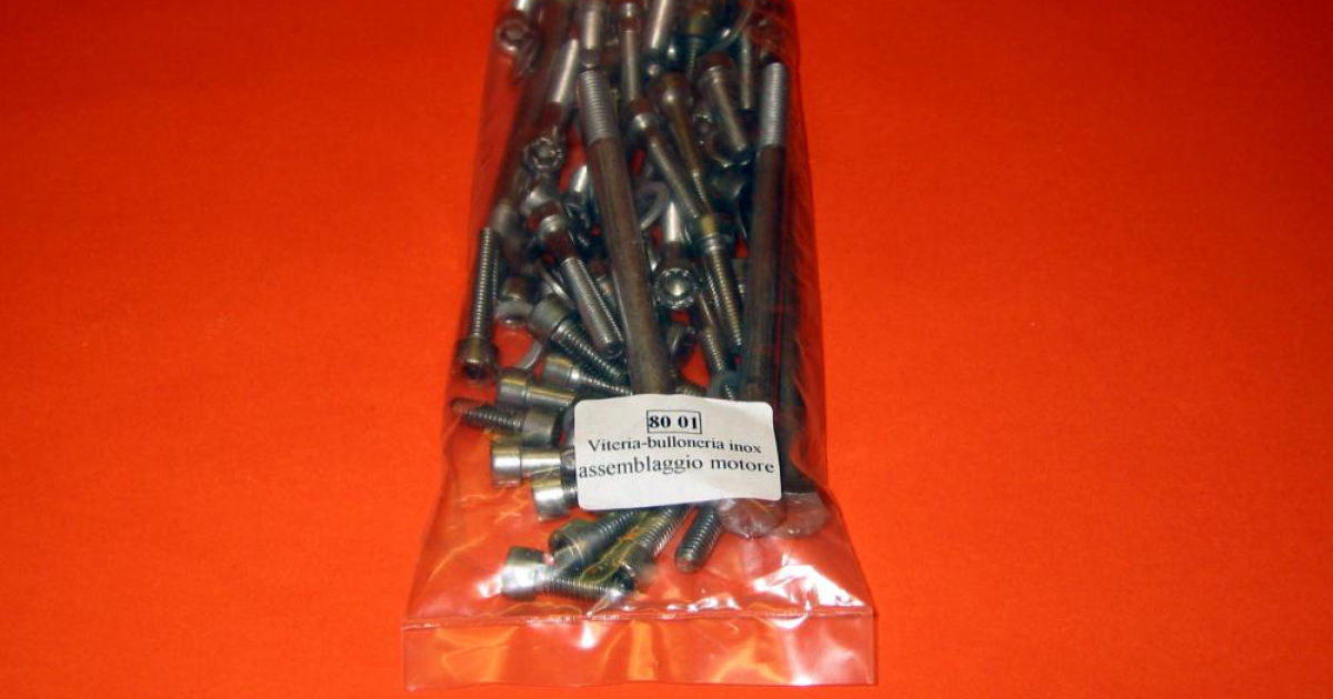 Set of stainless steel screw and bolts for engine assembly Ducati wide case