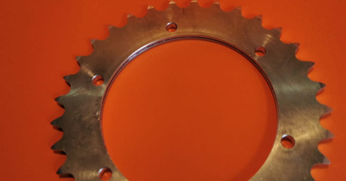 Z33-teeth ERGAL sprocket in 520 pitch for Grimeca hub