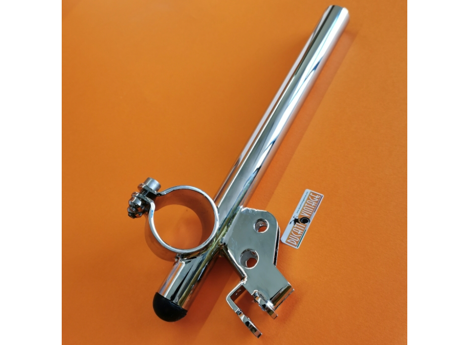 Verlicchi n. 1 right clip-on fork Ø 35 Ducati Yellow and Ducati Silver ...
