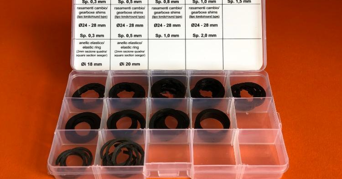 Gearbox shim washers (complete set)